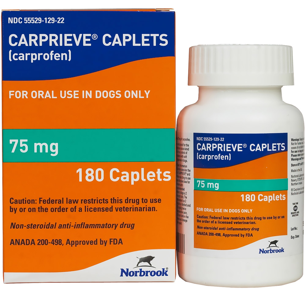 Carprieve Caplets 75mg (180 caps) | On Sale | EntirelyPets Rx