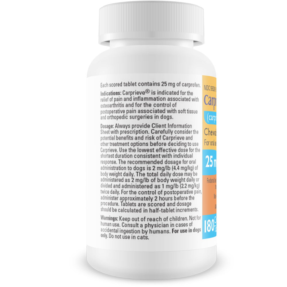 Carprieve Chewable Tablets 25mg (180 tablets) | On Sale | EntirelyPets Rx