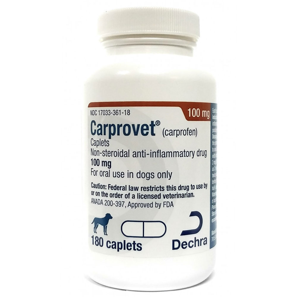 Carprovet (Carprofen) Caplets 100mg (180 Count) | On Sale | EntirelyPets Rx