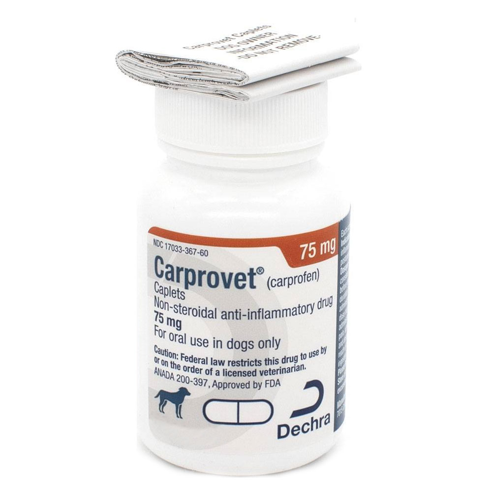 Carprovet (Carprofen) Caplets 75mg (1 Count) | On Sale | EntirelyPets Rx