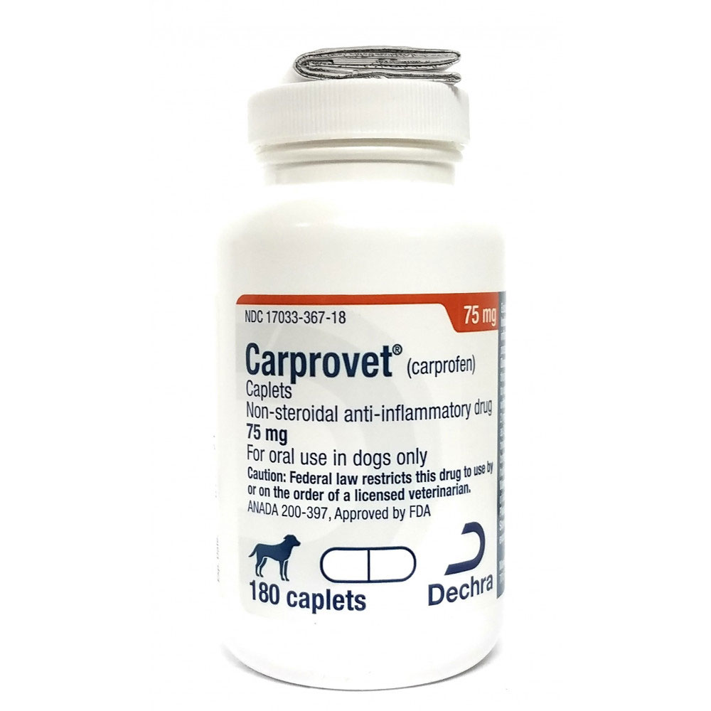 Carprovet (Carprofen) Caplets 75mg (180 Count) | On Sale | EntirelyPets Rx
