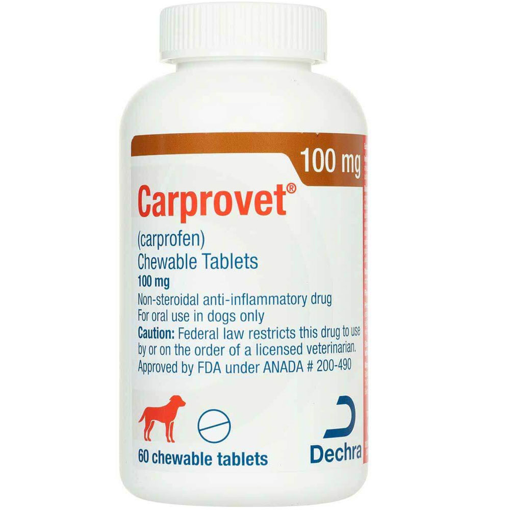 Carprovet (Carprofen) Chewable Tablets 100 mg (60 Count) | On Sale ...