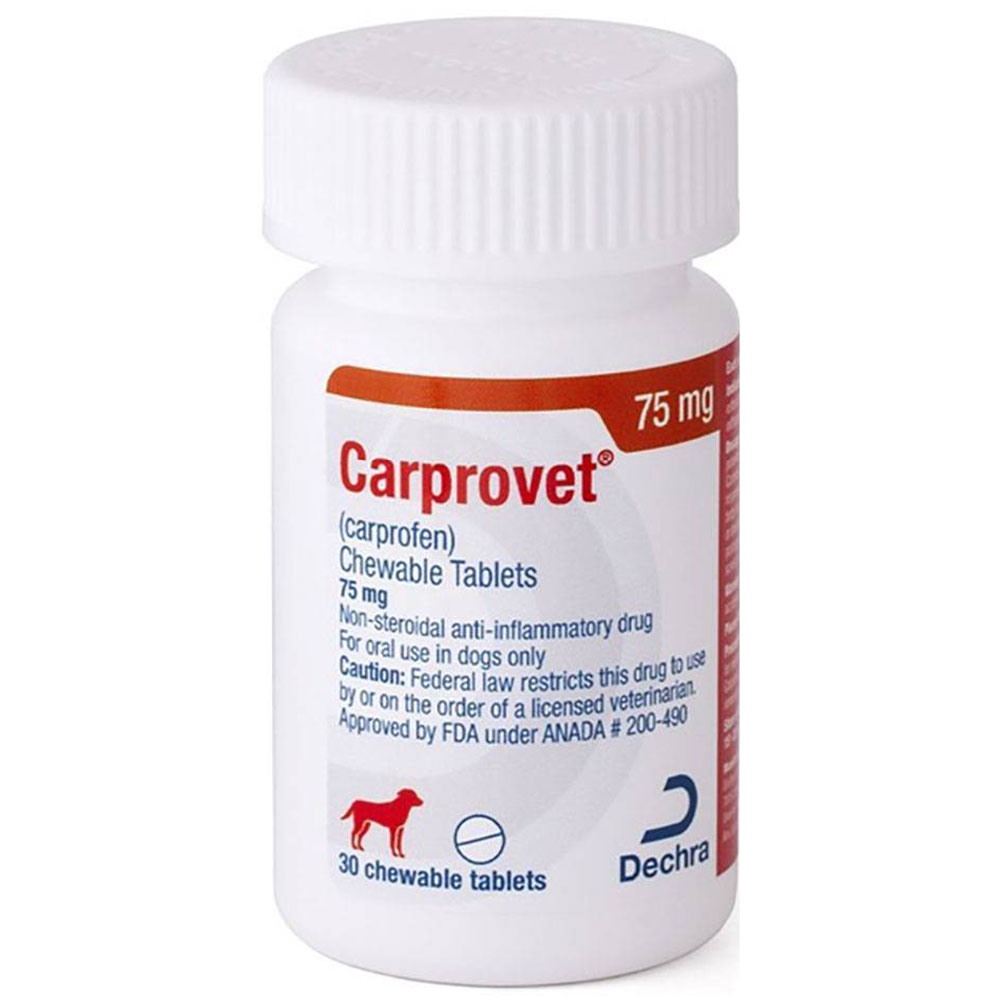 Carprovet for Dogs - (Carprofen) Chewable Tablets 75 mg (30 Count ...