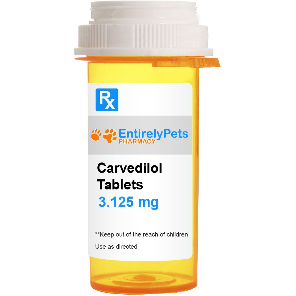 Carvedilol Tablets 3.125mg 100 count | On Sale | EntirelyPets Rx