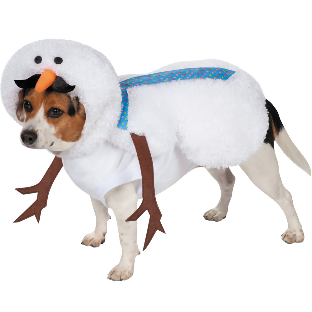 Casual Canine Mustache Snowman Dog Costume - Small | On Sale ...