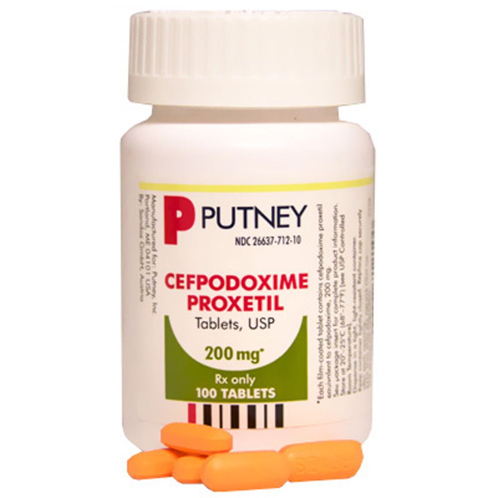 Cefpodoxime Proxetil 200mg (100 Tablets) | On Sale | EntirelyPets Rx