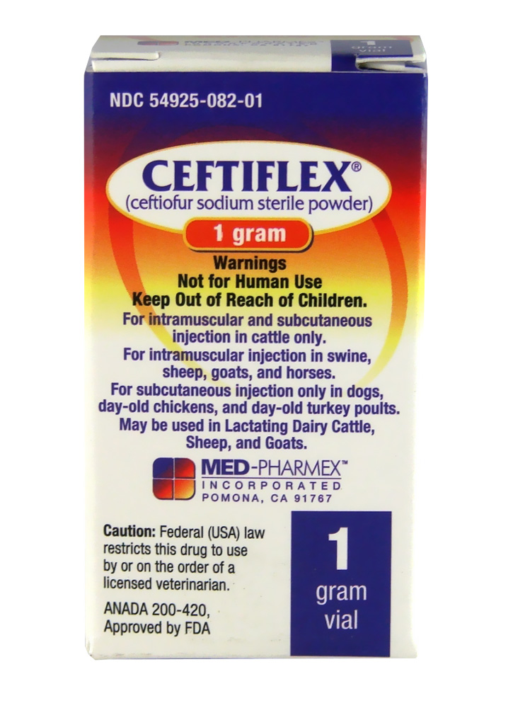 Ceftiflex 1gm Sterile Solutions | On Sale | EntirelyPets Rx