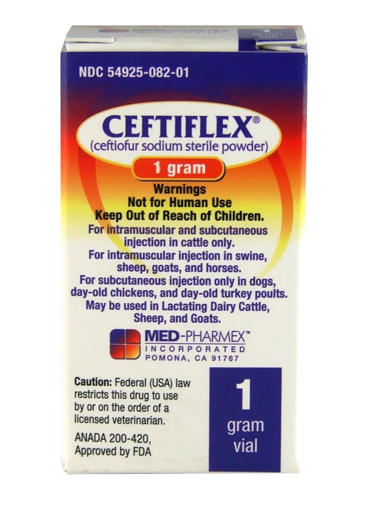 Ceftiflex 1gm Sterile Solutions | On Sale | EntirelyPets Rx
