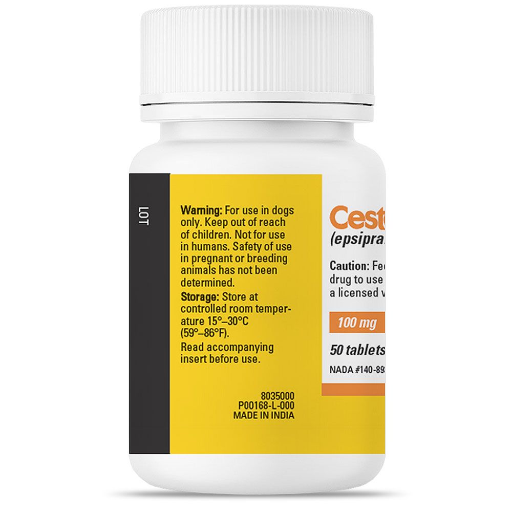Cestex 100 mg (50 Tablets) | Item Info | EntirelyPets Rx