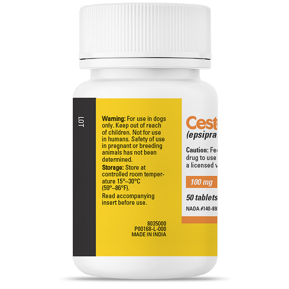 Cestex 100 mg (50 Tablets) | Item Info | EntirelyPets Rx