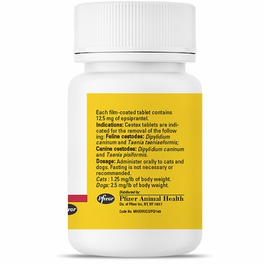 Cestex 12.5 mg (100 Tablets) | Free Shipping | EntirelyPets Rx