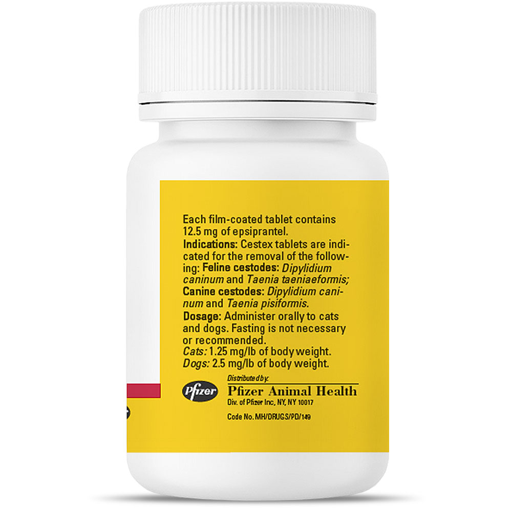 Cestex 12.5 mg (50 Tablets) | Free Shipping | EntirelyPets Rx