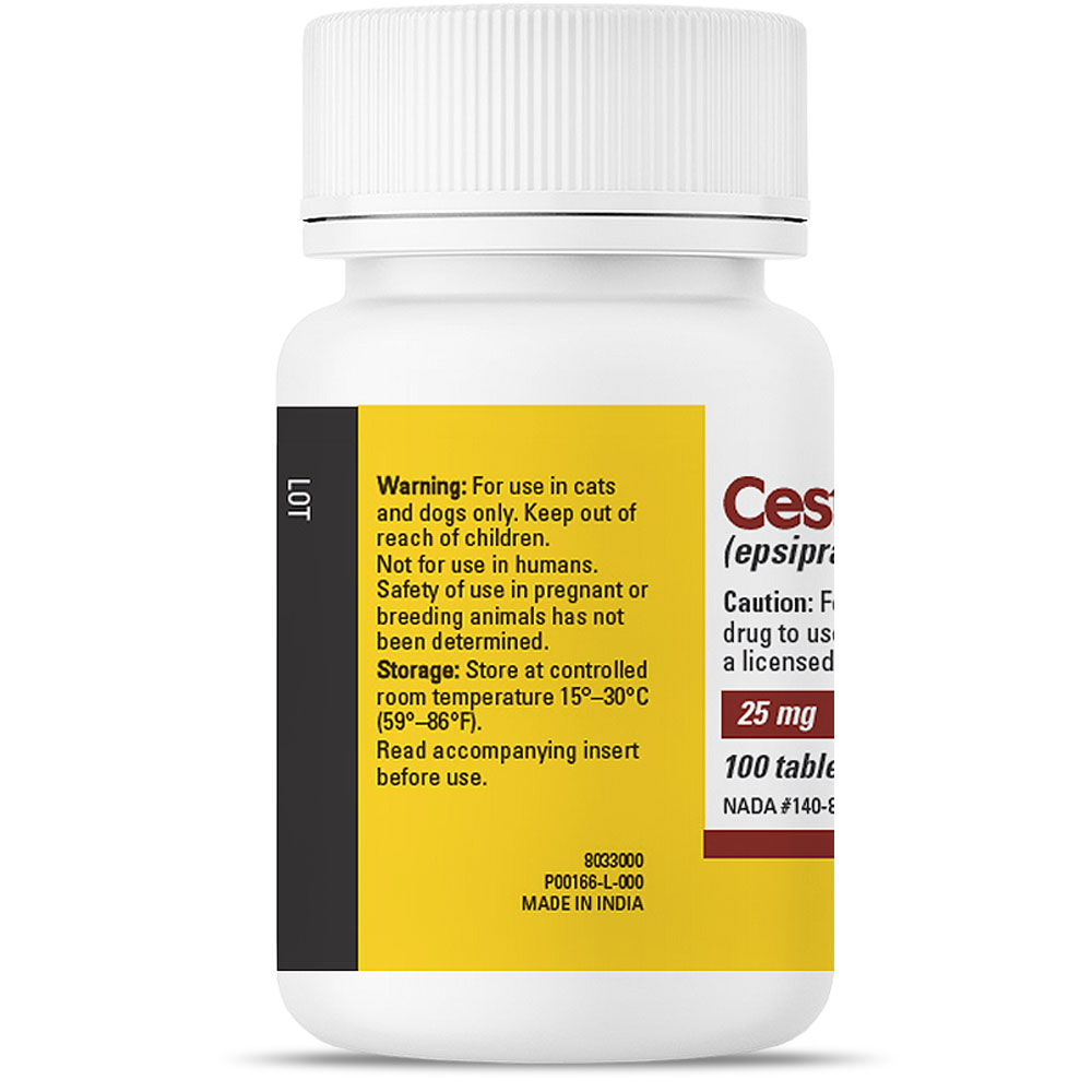 Cestex 25 mg (100 Tablets) | View More Info | EntirelyPets Rx