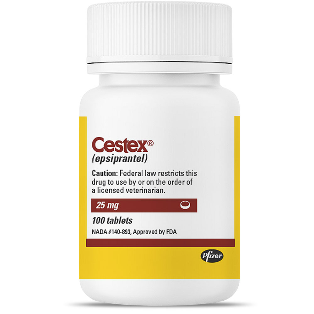 Cestex 25 mg (100 Tablets) | View More Info | EntirelyPets Rx