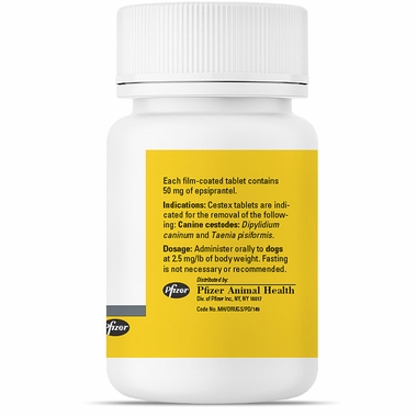 Cestex 50 mg (50 Tablets) | Product Info | EntirelyPets Rx