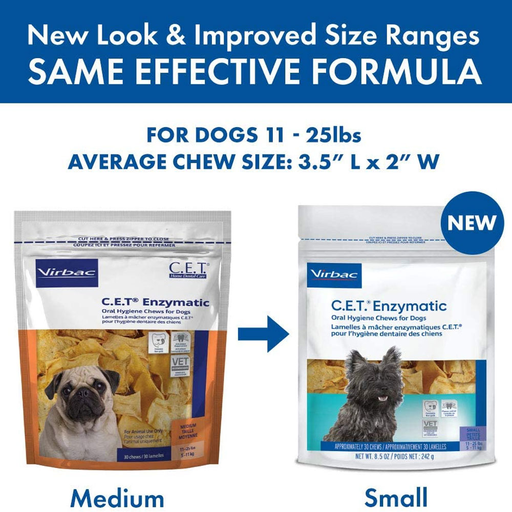 CET Enzymatic Chews for Small Dogs (30 Chews) | On Sale | EntirelyPets Rx