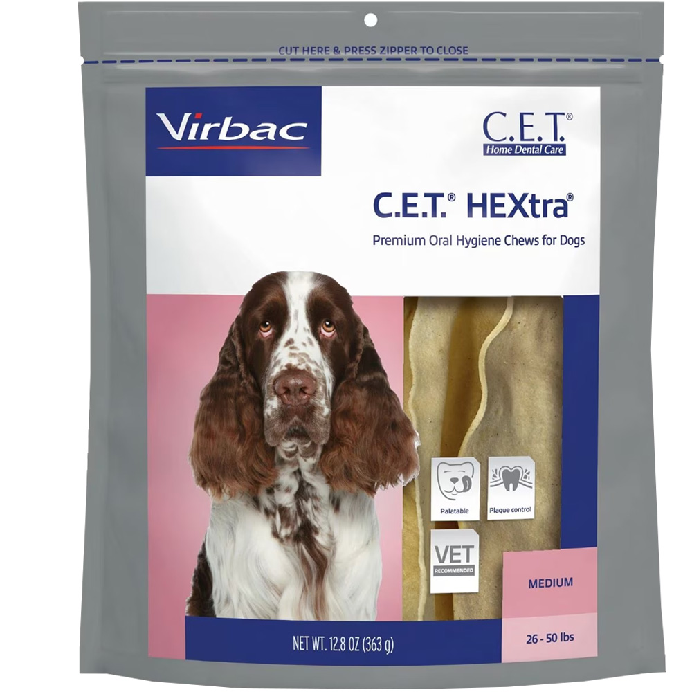 CET HEXtra Premium Chews - Medium (30 count) | On Sale | EntirelyPets Rx