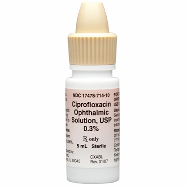 Ciprofloxacin Ophthalmic Solution 0.3% (5 ml) | On Sale | EntirelyPets Rx