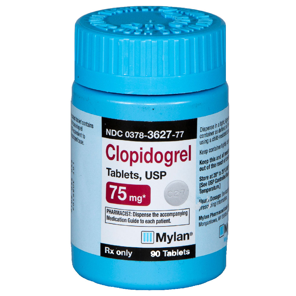 Clopidogrel Tablets 75mg, 90 Count (Manufacture may vary) | On Sale ...