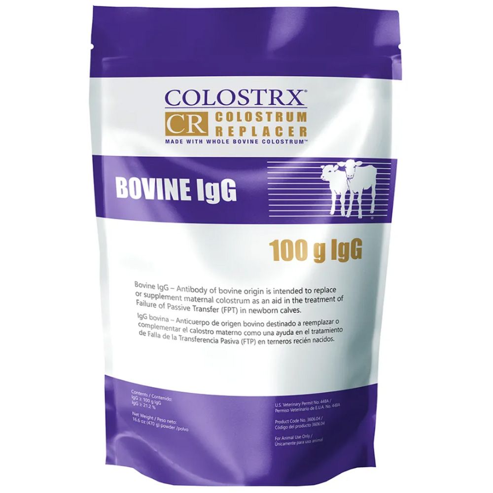 Colostrx CR Colostrum Replacer Bovine IgG 100gm, 470gm | On Sale ...