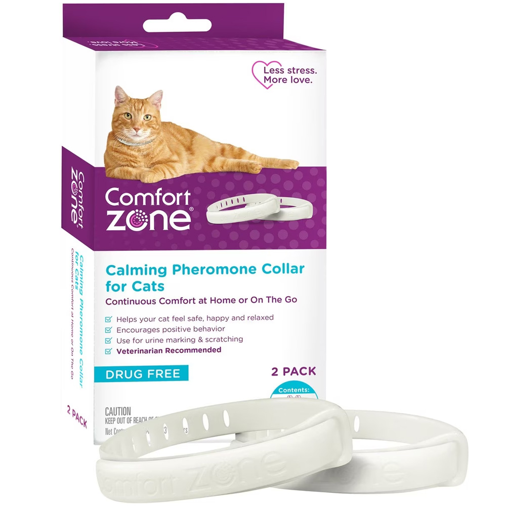 Comfort Zone Calming Pheromone Collar for Cats, 2-pack | On Sale ...