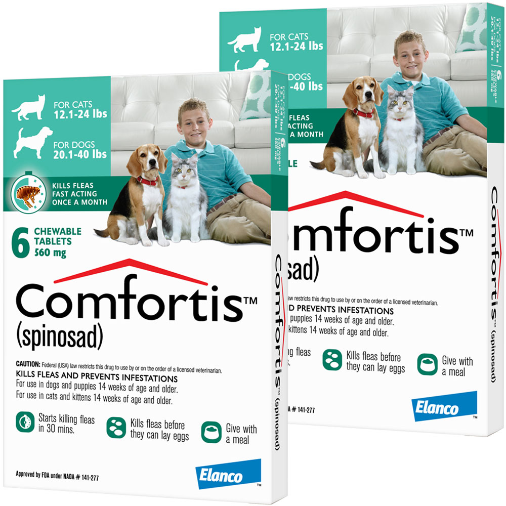 Comfortis for Dogs 20-40 lbs & Cats 12.1-24 lbs (12 Chews) | EP Rx