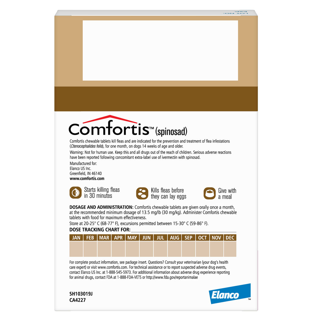 Save On Comfortis for Dogs 60-120 lbs (6 Chew Tabs) | EP Rx