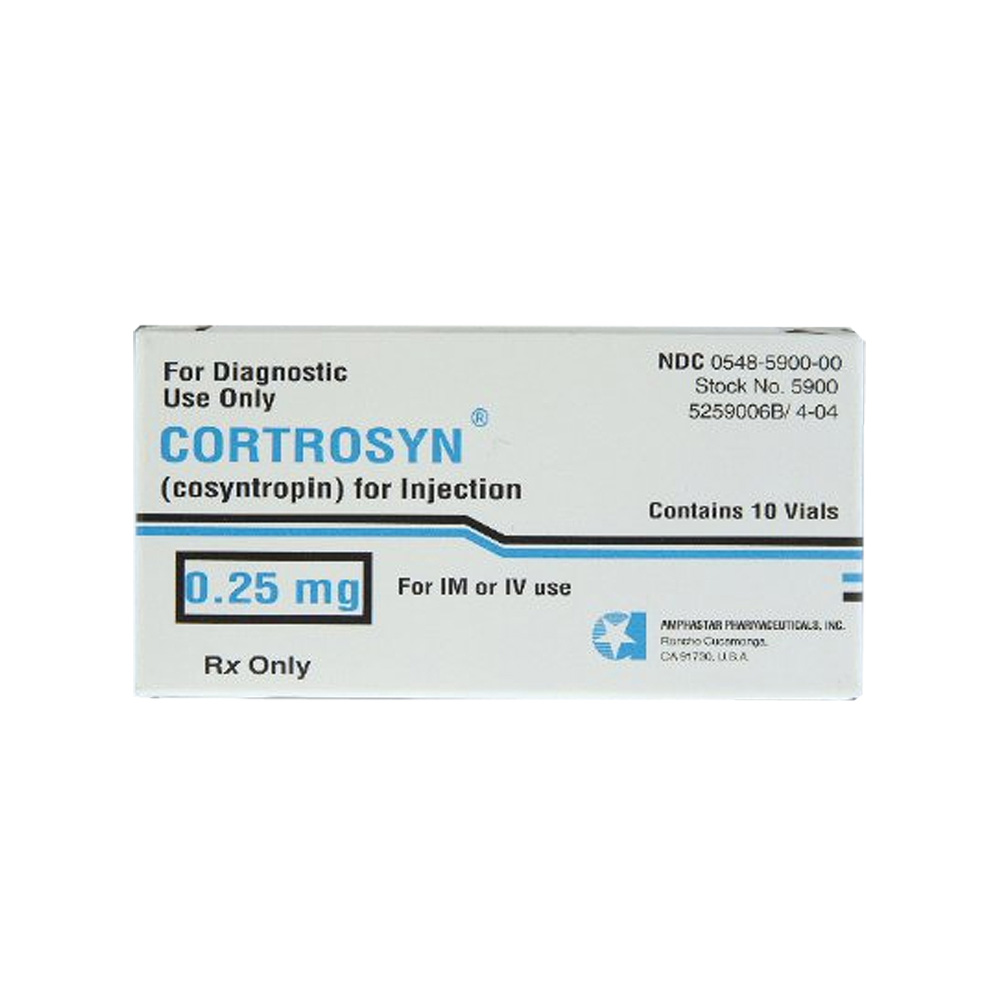 Cortrosyn Cosyntropin Injection for Pets - 0.25mg, 1mL - [Medical ...