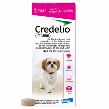 Credelio for Dogs 6.1-12 lbs.|Tick & Flea Infestation Prevention and ...