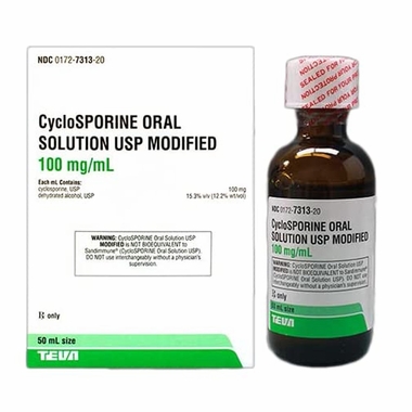 Cyclosporine Oral Solution (Modified) 100mg/mL, 50mL | On Sale ...