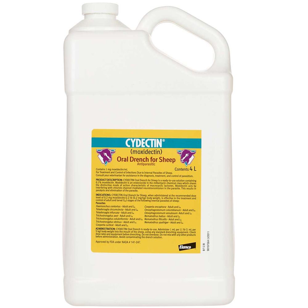 Cydectin (Moxidectin) Oral Drench for Sheep, 4 Liter | On Sale ...