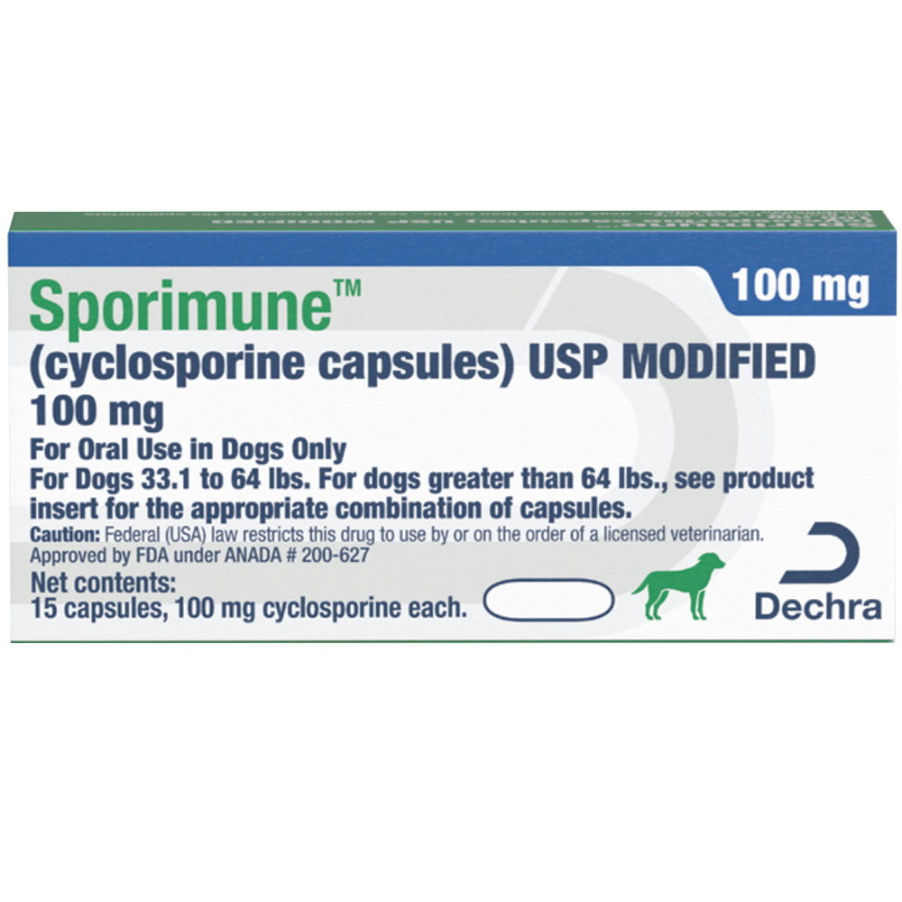 Dechra Sporimune (Cyclosporine Capsules) USP Modified for Dogs 33.1 to ...