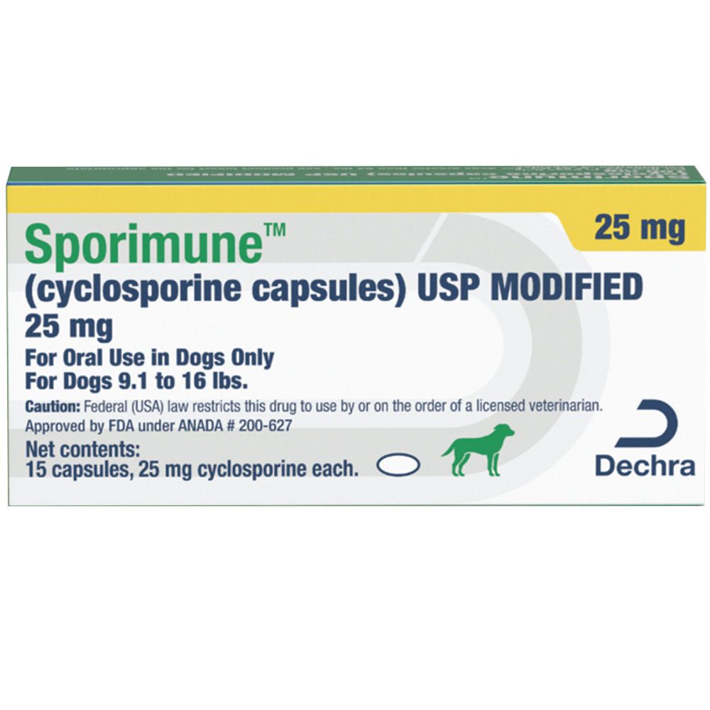 Dechra Sporimune (Cyclosporine Capsules) USP Modified for Dogs 9.1 to ...