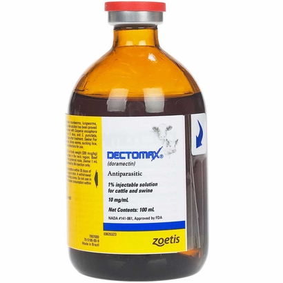 Dectomax (Doramectin) Injectable Solution for Cattle and Swine, 100mL ...