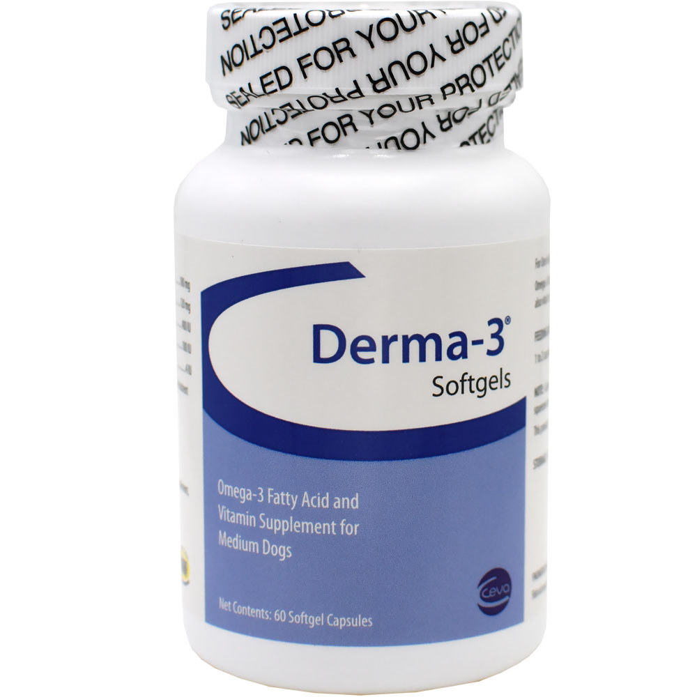Derma-3 Medium Breed Softgels 60 ct | On Sale | EntirelyPets Rx