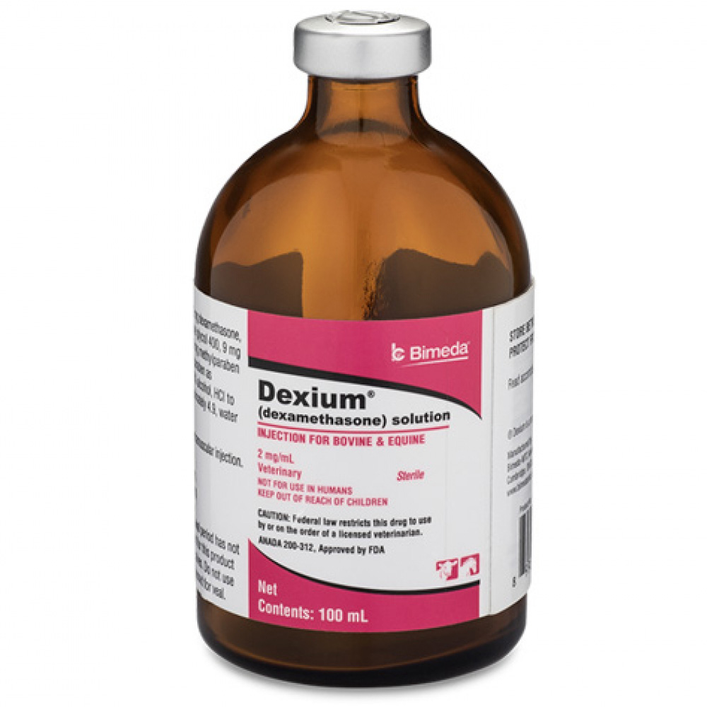 Dexium for Cattle, Horses - (Dexamethasone) Solution Injection 2mg/mL ...