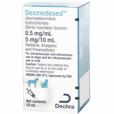 Dexmedesed Injectable Solution for Dogs & Cats 0.5mg/ml (10 ml) | On ...