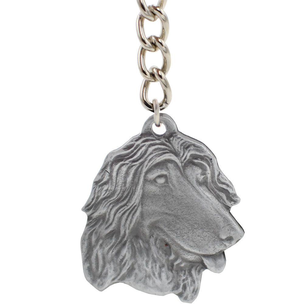 Dog Breed Keychain USA Pewter - Afghan Hound (2.5") | On Sale ...