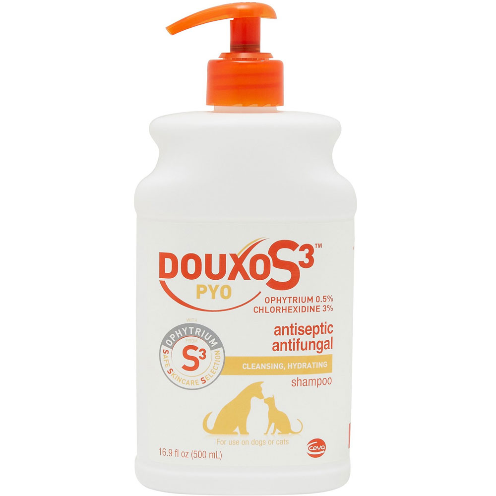 Douxo S3 PYO Antiseptic Antifungal Dog & Cat Shampoo (16.9 oz) | On ...