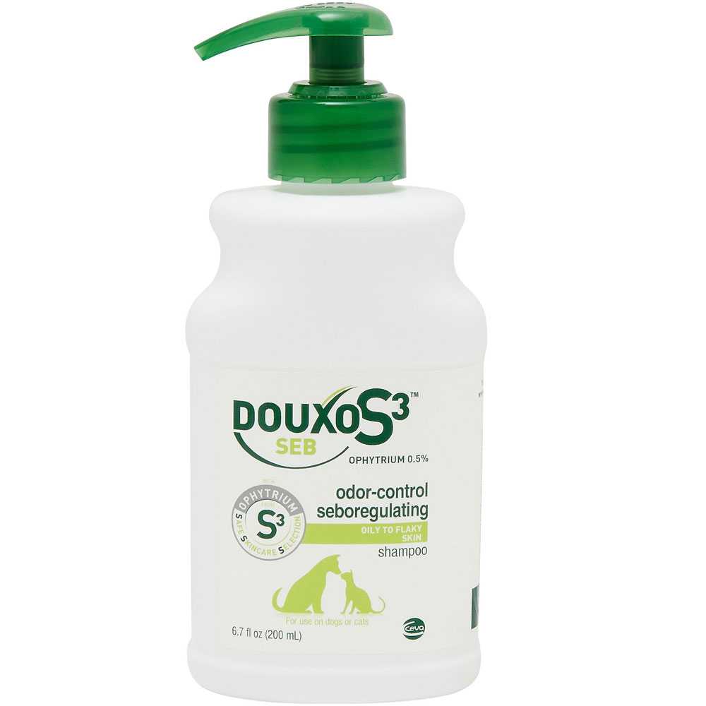 Douxo S3 SEB Odor-Control Seboregulating Dog & Cat Shampoo (6.7 oz ...