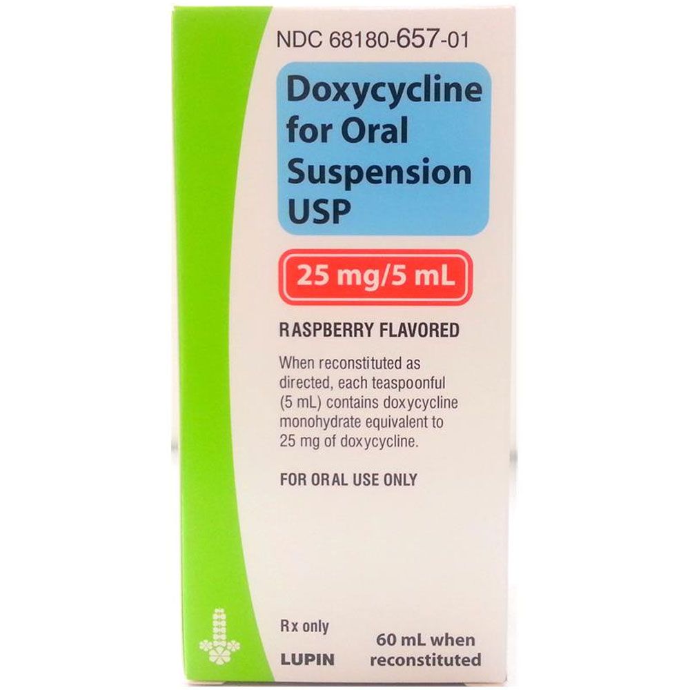 DOXYCYCLINE SUSP 25MG/5ML | On Sale | EntirelyPets Rx