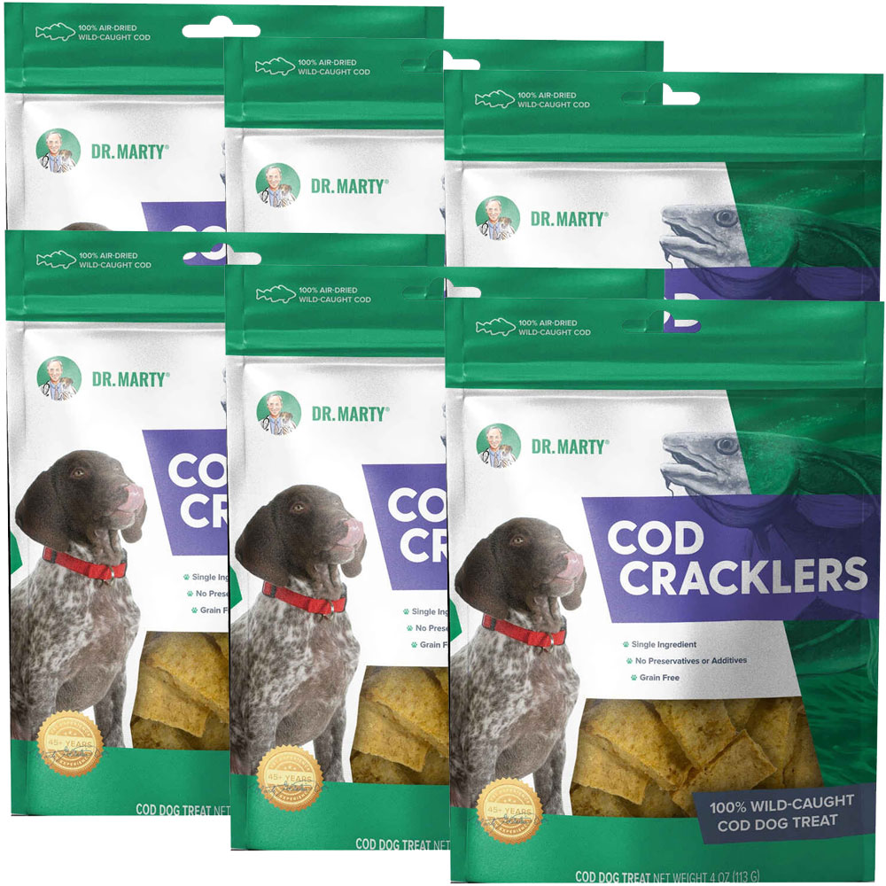 Dr. Marty Cod Cracklers Freeze Dried Dog Treats, 6-PACK, 4-oz | On Sale ...