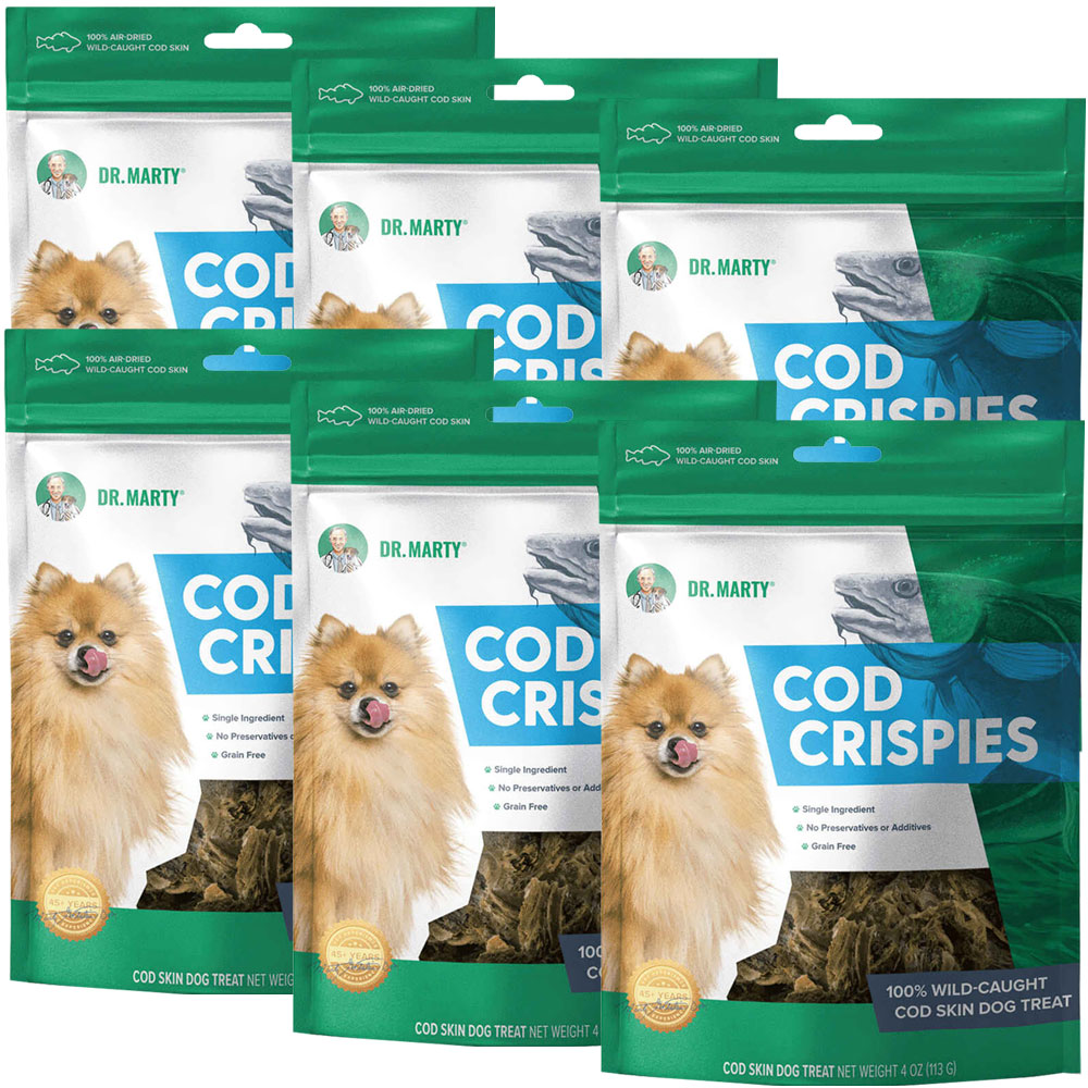 Dr. Marty Cod Crispies Freeze Dried Dog Treats, 6-PACK, 4-oz | On Sale ...