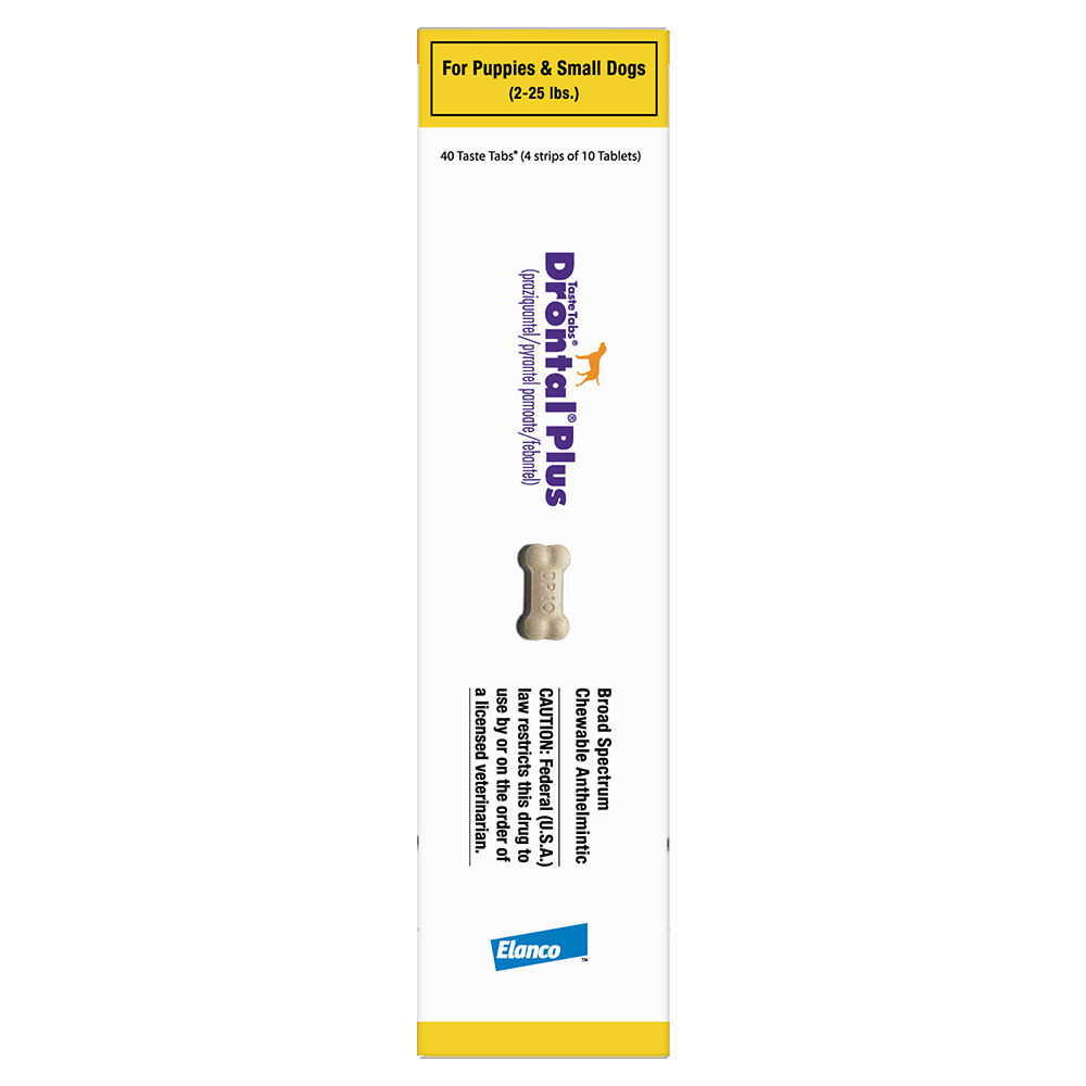 Drontal Plus for Small Dogs (50 Tablets) | Free Shipping | EP Rx