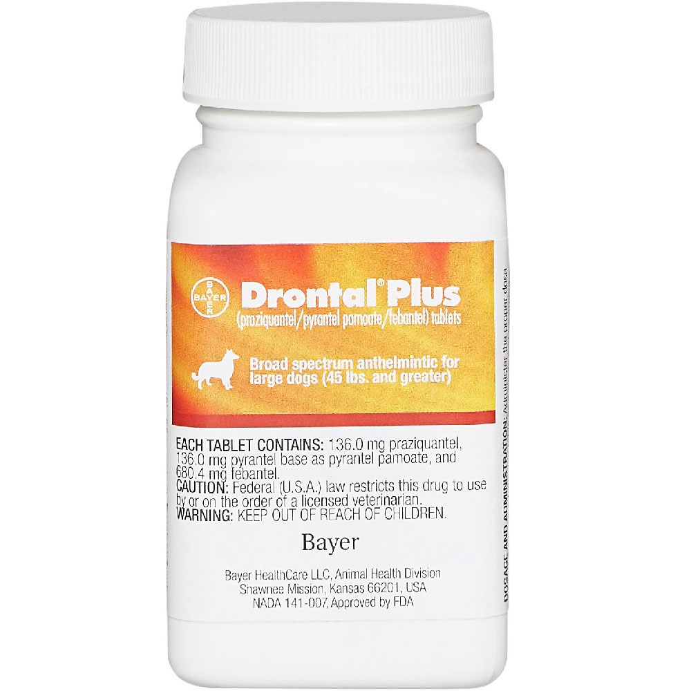 Drontal Plus for Large Dogs (1 Tablet) | Free Shipping | EP Rx