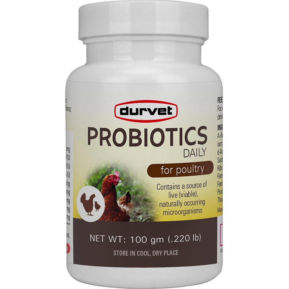 Durvet Probiotics Daily for Poultry (100 gm) - [Gut Health] | On Sale ...