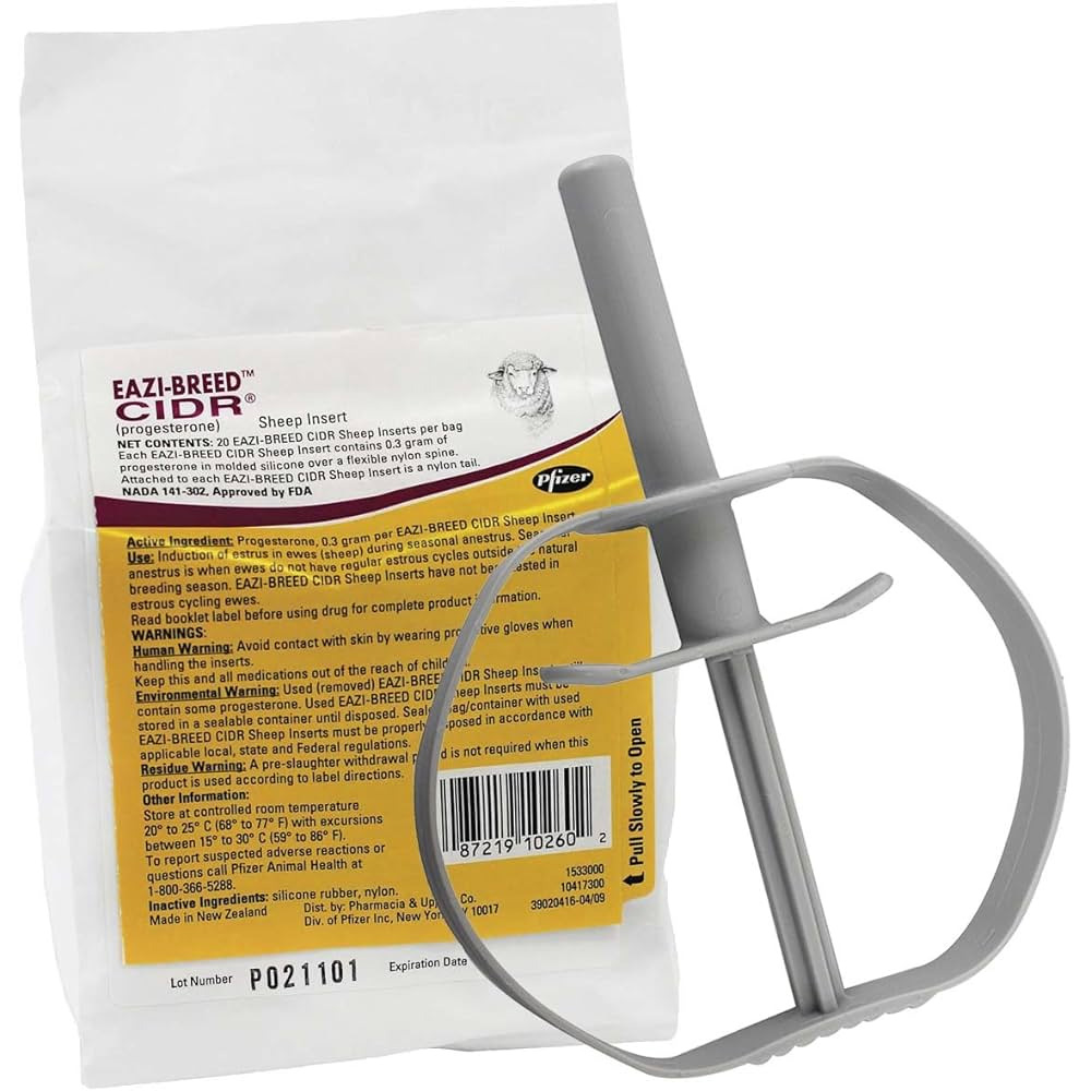 Eazi-Breed for Sheep - CIDR (Progesterone) Insert, 20 Count - [Breeding ...