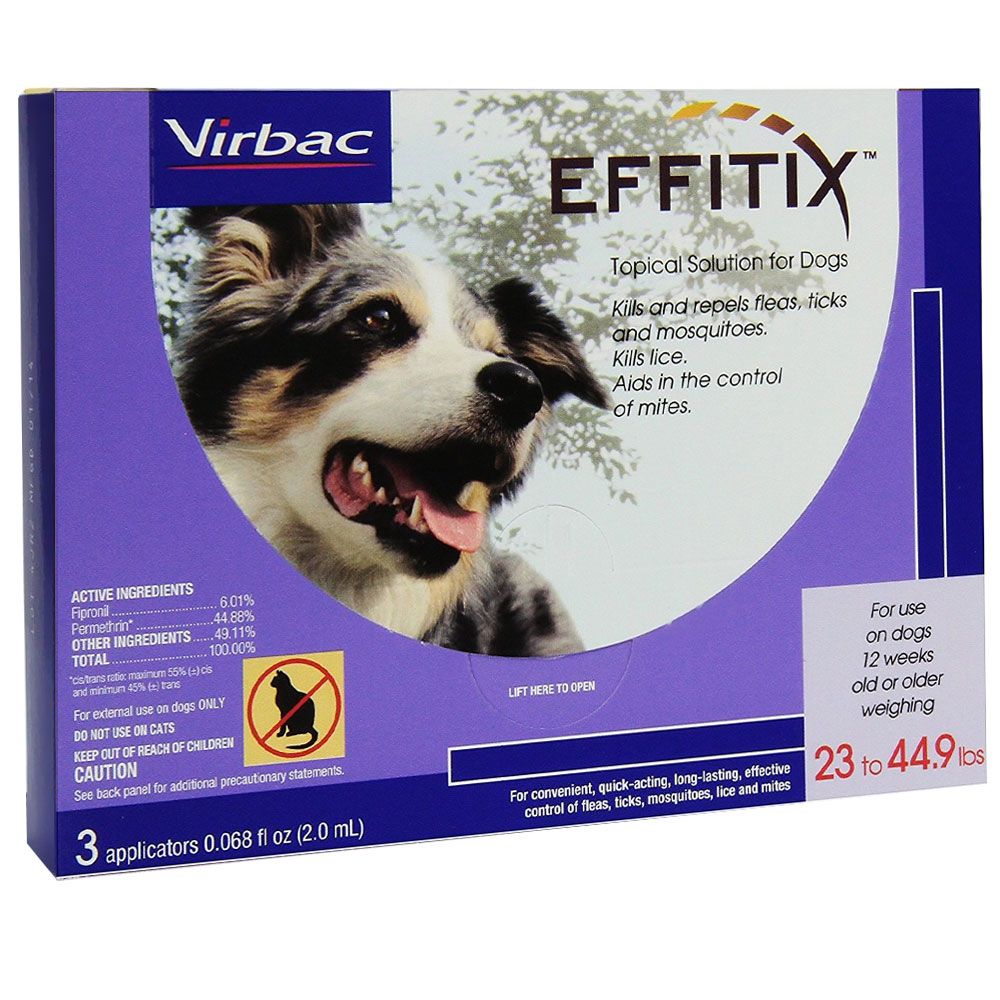 Effitix Topical solution for Dogs 23-44.9 lbs - 3 Months | On Sale ...