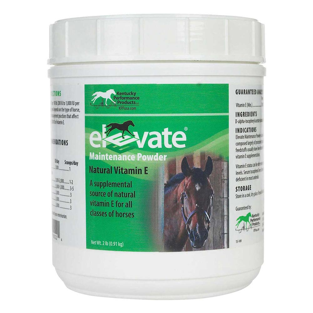 Elevate Maintenance Powder, Natural Vitamin E Supplement for Horses (2 ...