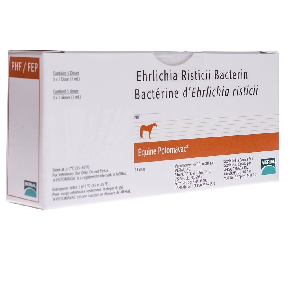 Equine Potomavac Ehrlichia Risticii Bacterin Vaccine, 5 x 1mL | On Sale ...